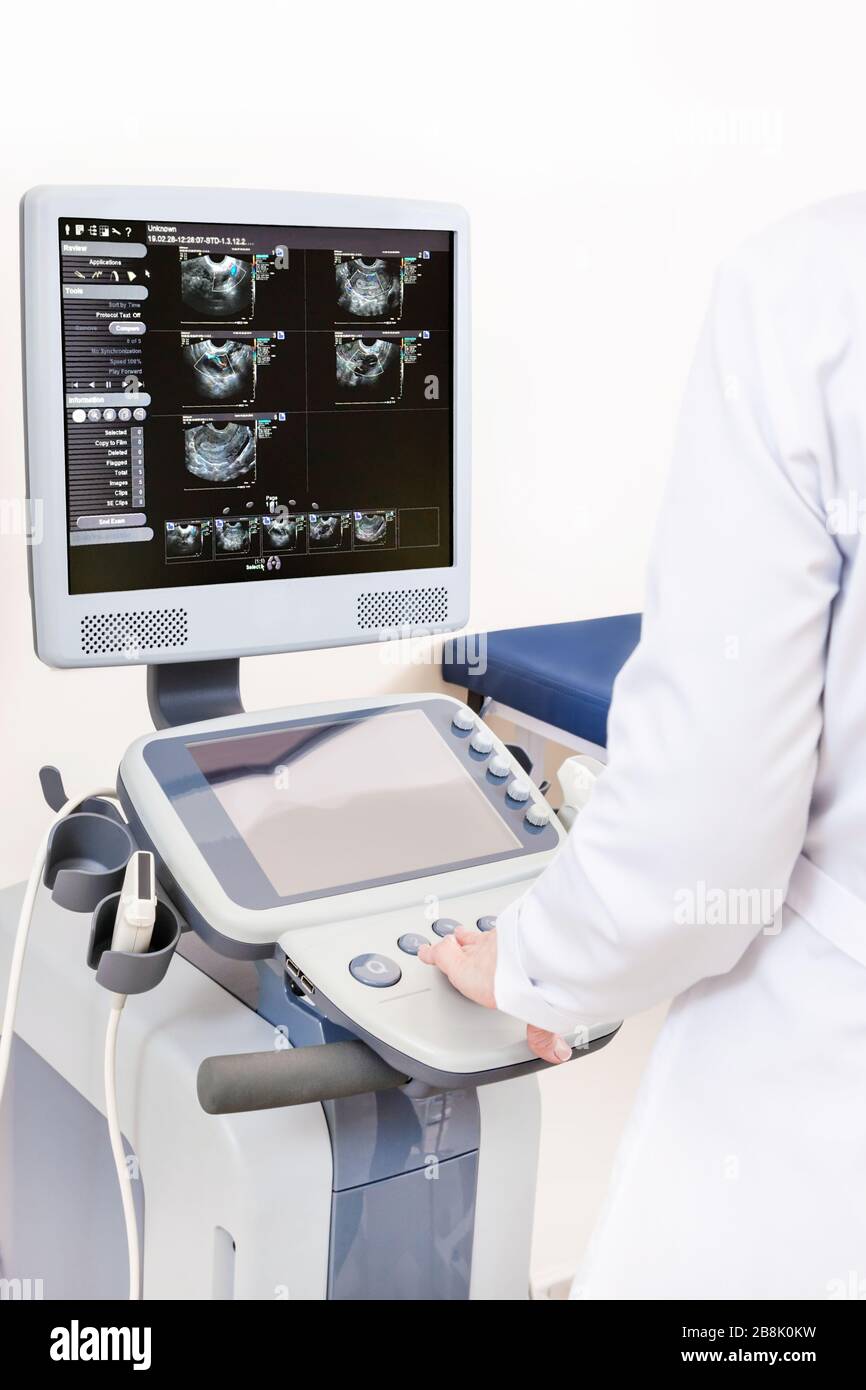 Gynecological room and ultrasound device with photos. Test and ...