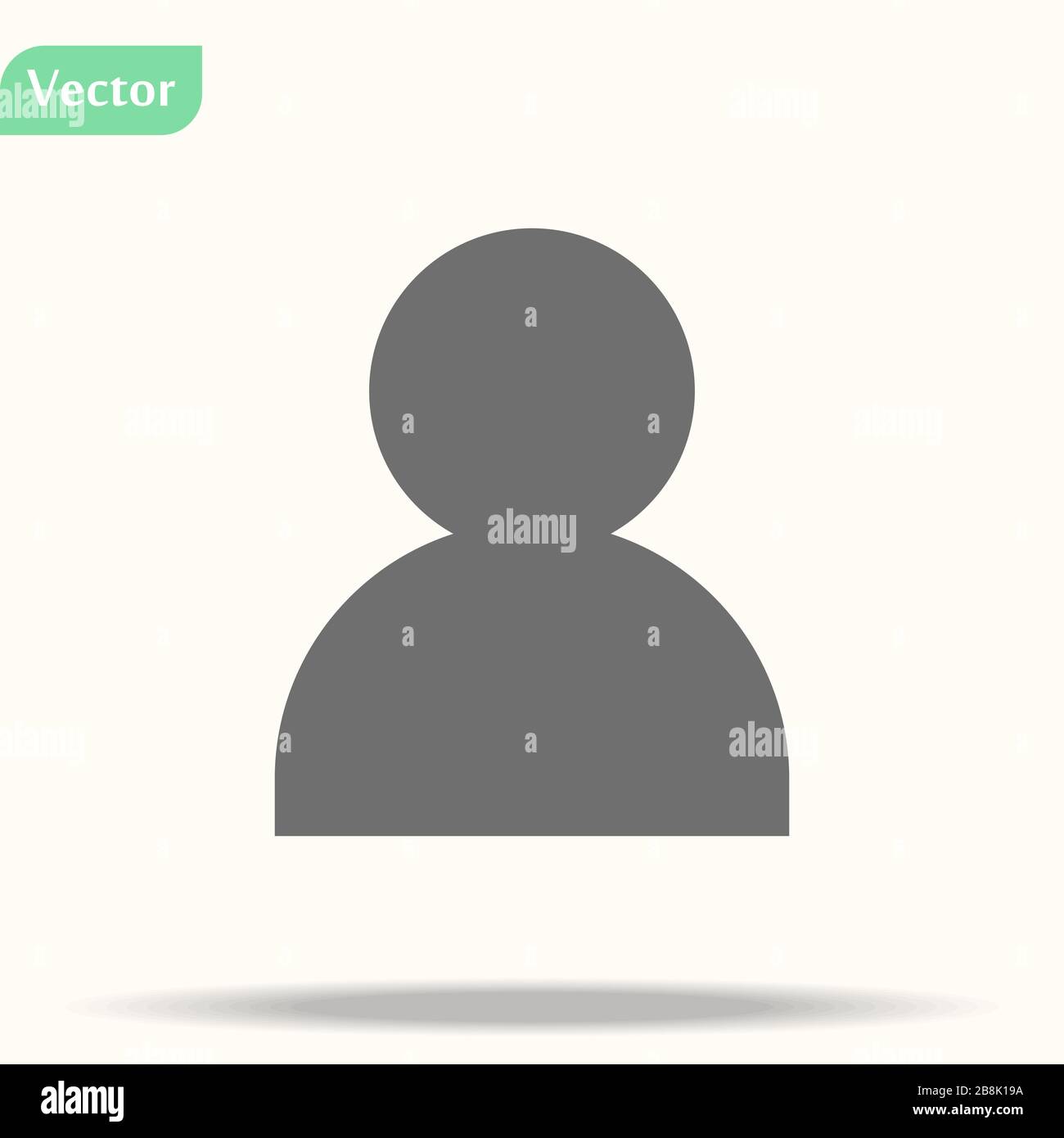 Avatar icon. Vector illustration style is flat iconic symbol, black ...