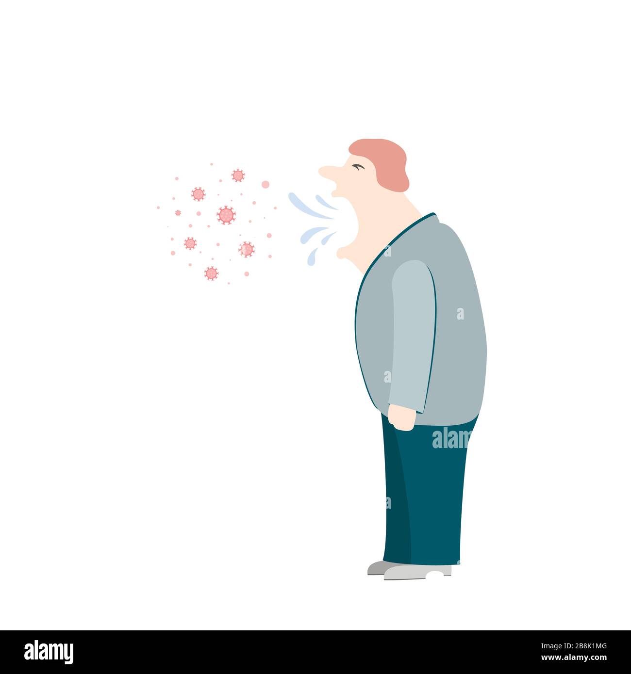 Coughs coughing Cut Out Stock Images & Pictures - Alamy