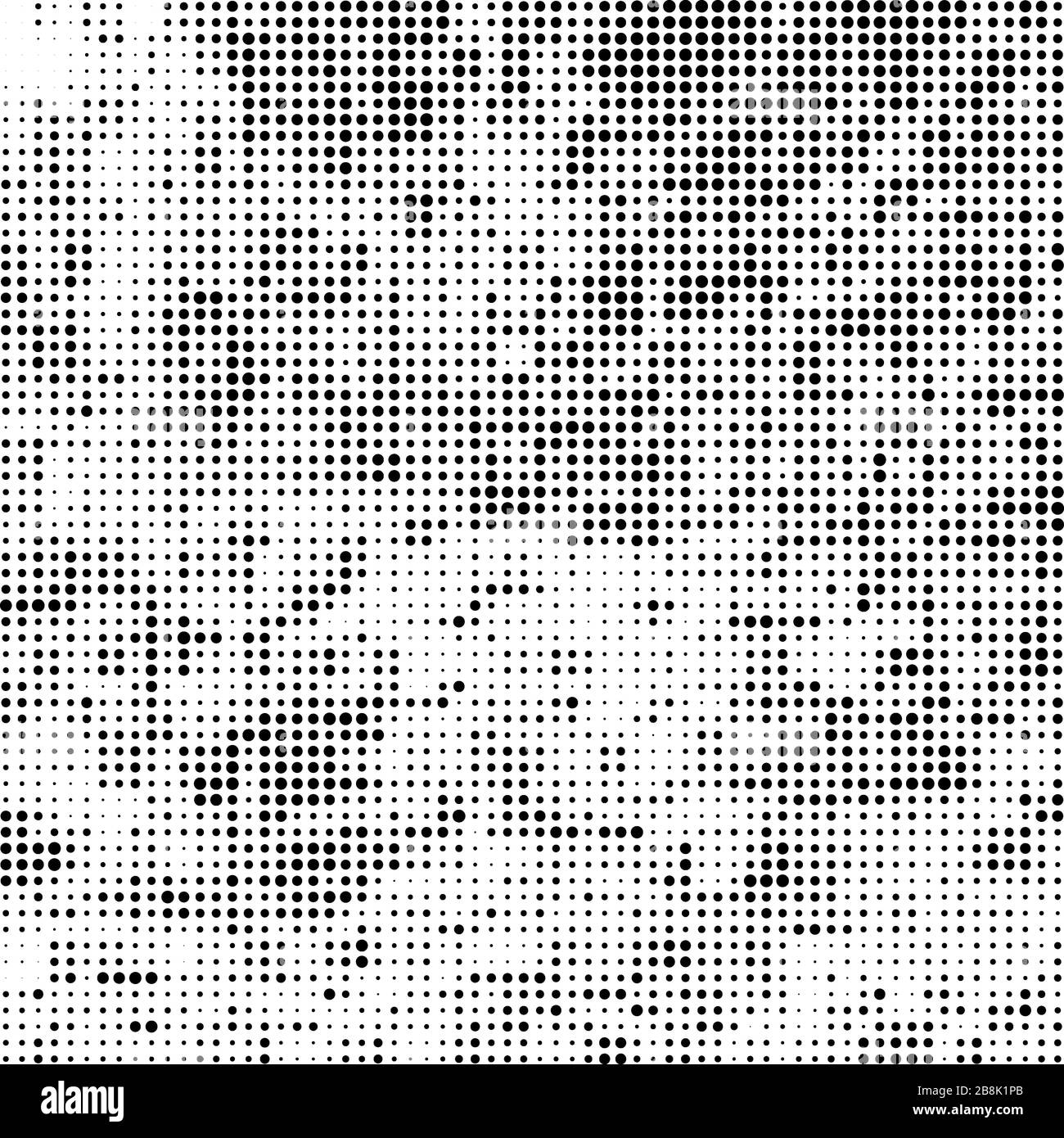Halftone Pattern Set Of Dots Dotted Texture On White Background Overlay Grunge Template