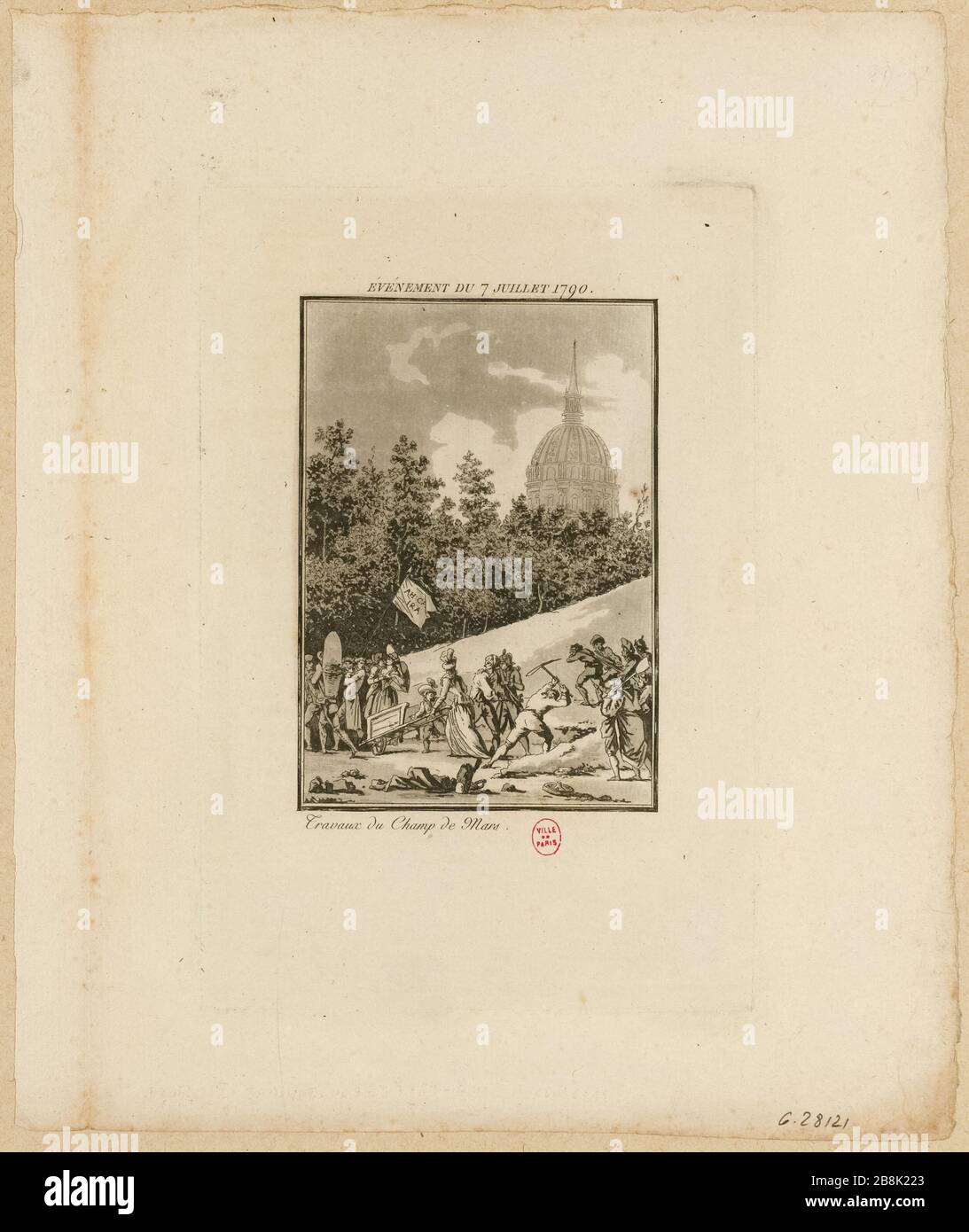 Event July 7, 1790 / Work of the Champ de Mars. (IT Stock Photo - Alamy