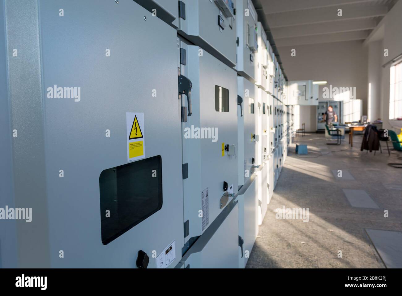 Power plant switchyard protection and control cubicles compartment ...