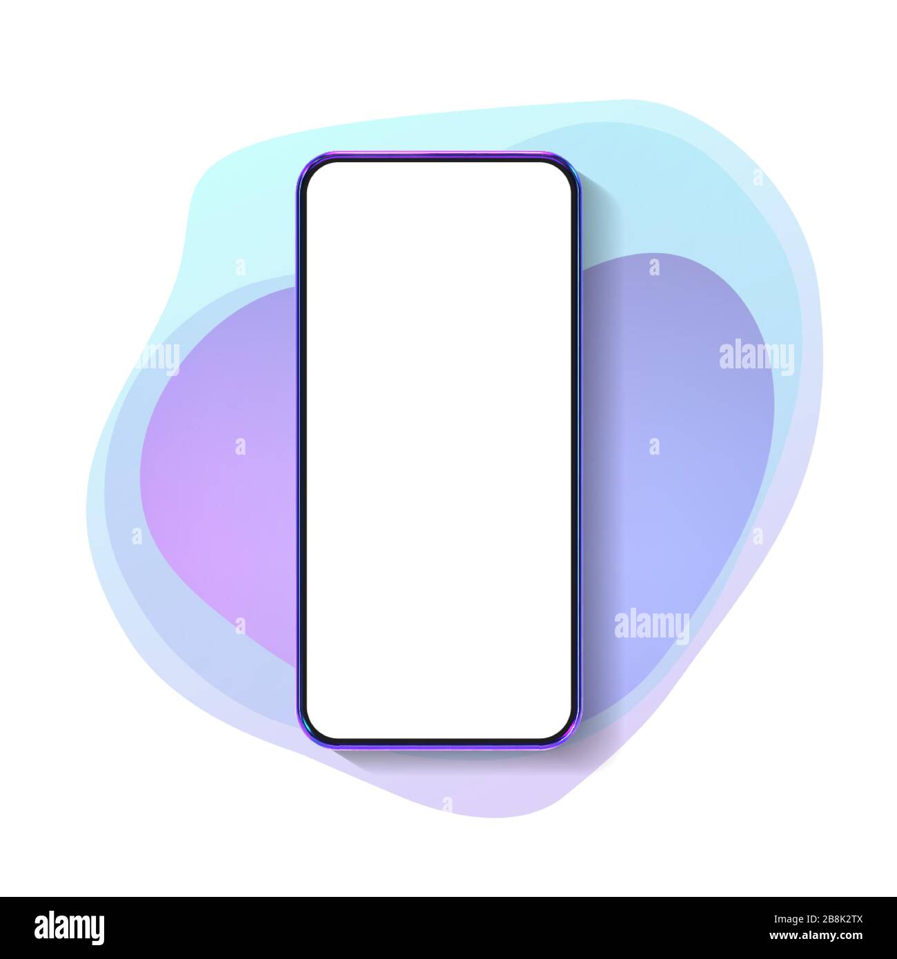 3D realistic colorful smartphone mockup. Template for infographics and ...