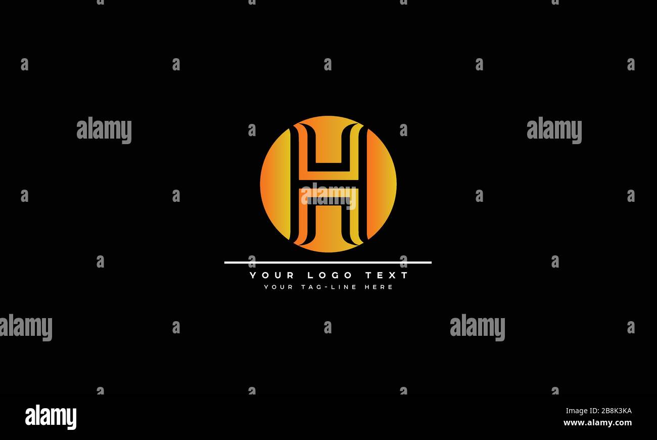 Abstract letter H logo vector design. H symbol icon template Stock ...