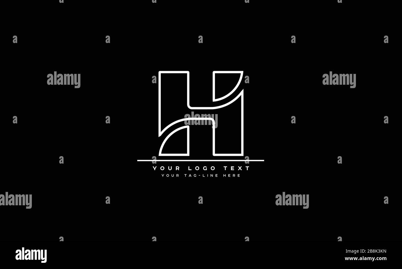 Abstract letter H logo vector design. H symbol icon template Stock ...
