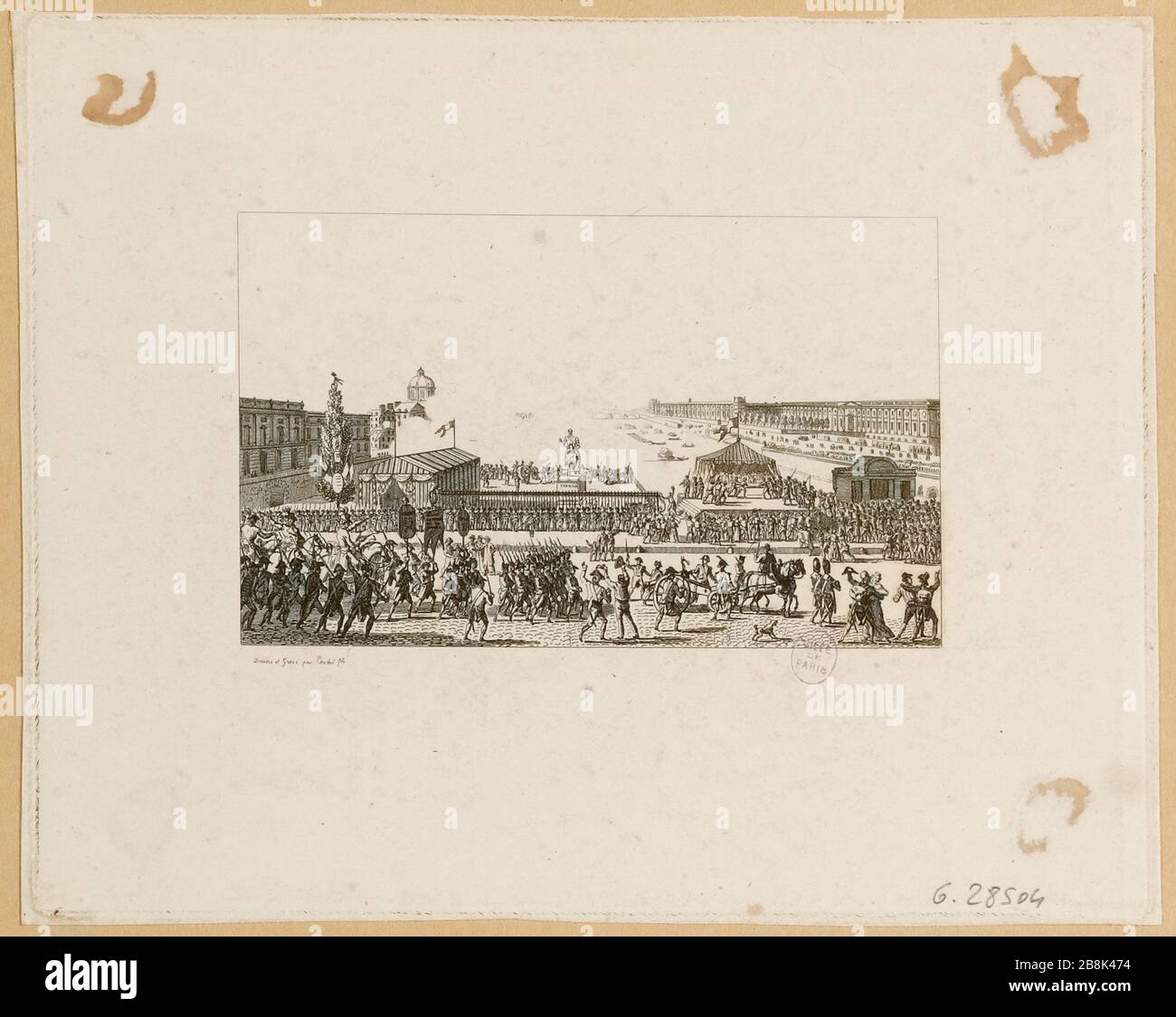 French Revolution Day July 22, 1792: Parade of the municipal officers ...