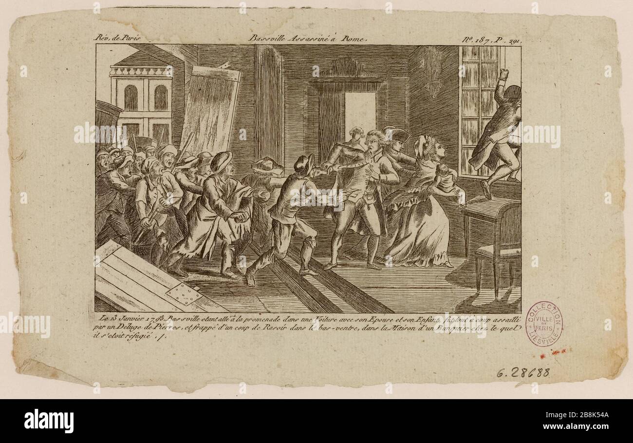 Bassville Murdered in Rome. (IT Stock Photo - Alamy
