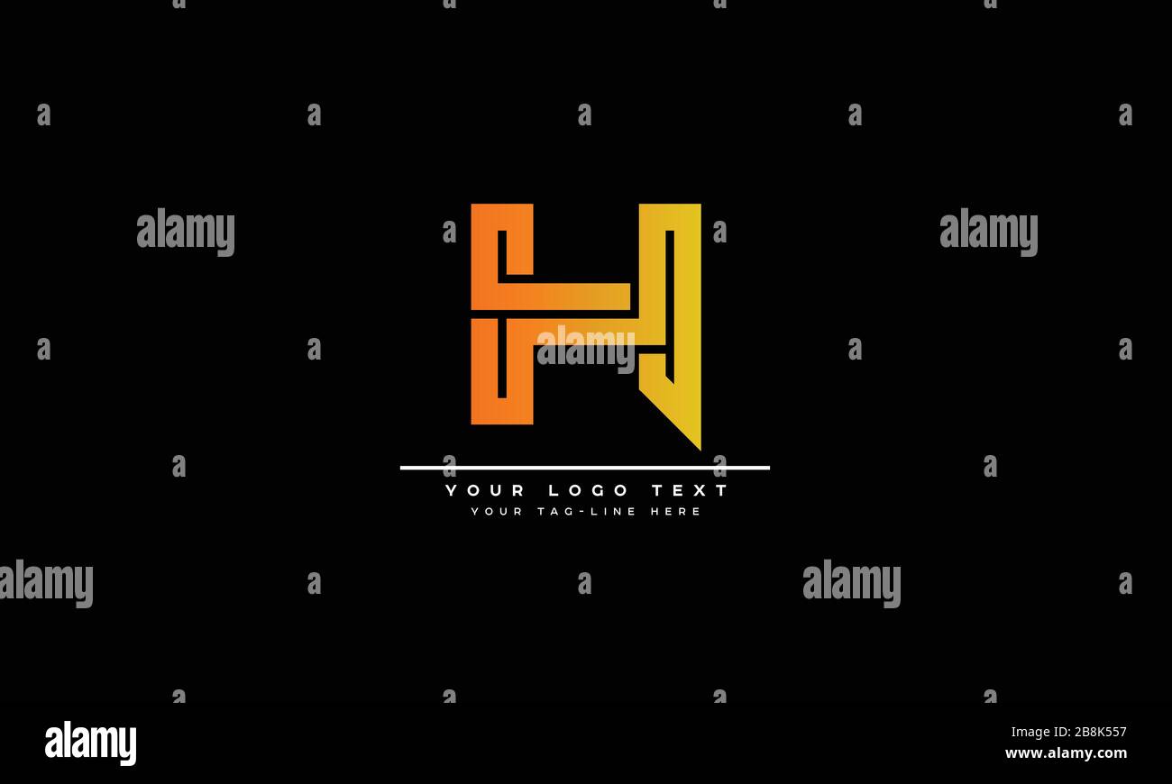Abstract letter H logo vector design. H symbol icon template Stock ...