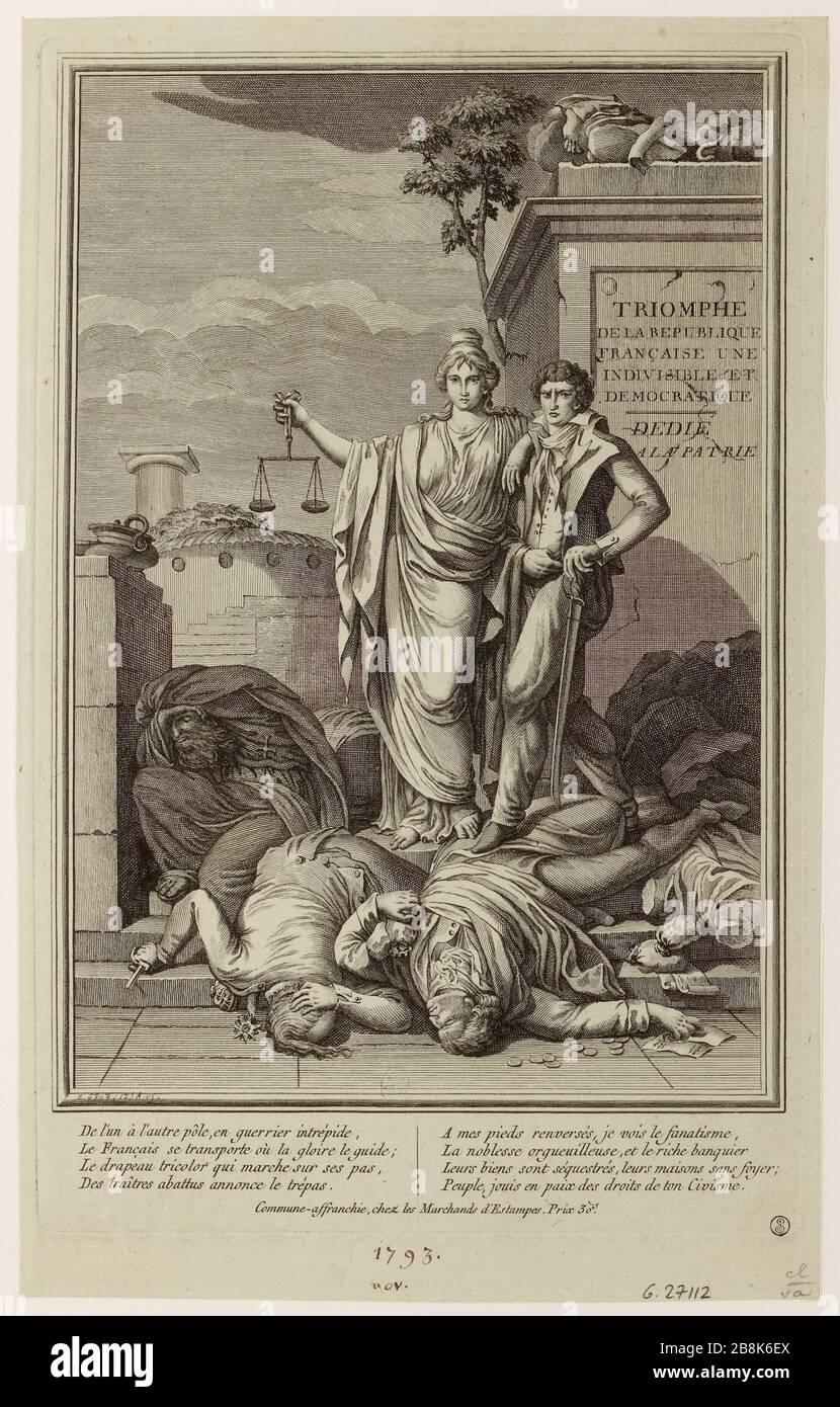 Triumph of the French Republic One and Indivisible and Democratic ...