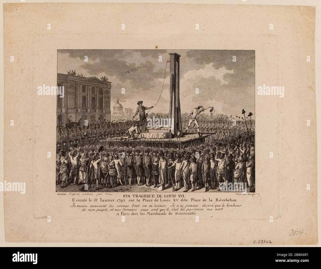 French Revolution: The execution of Louis XVI, Revolution Square ...