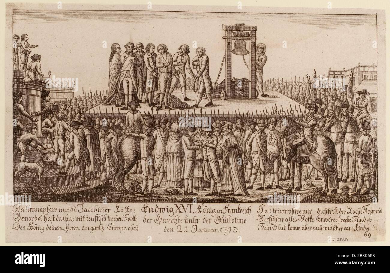Execution by beheading louis xvi hi-res stock photography and images ...