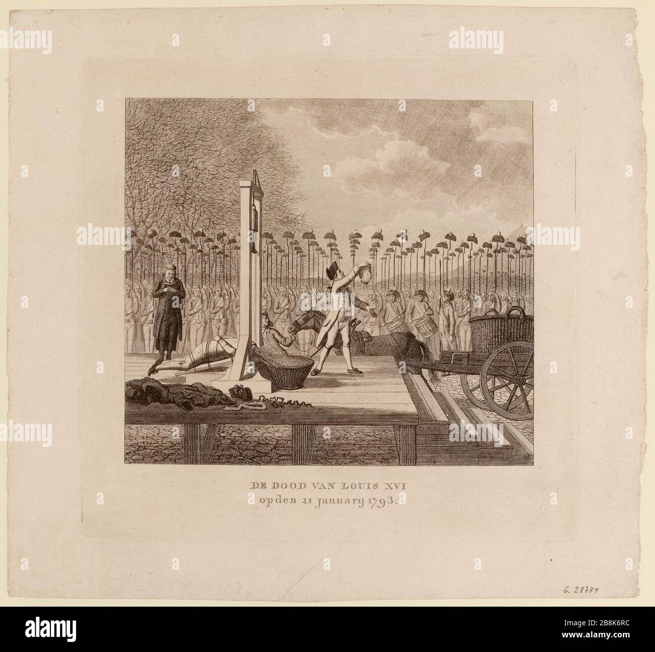 French Revolution: The execution of Louis XVI, January 21, 1793. (dummy ...