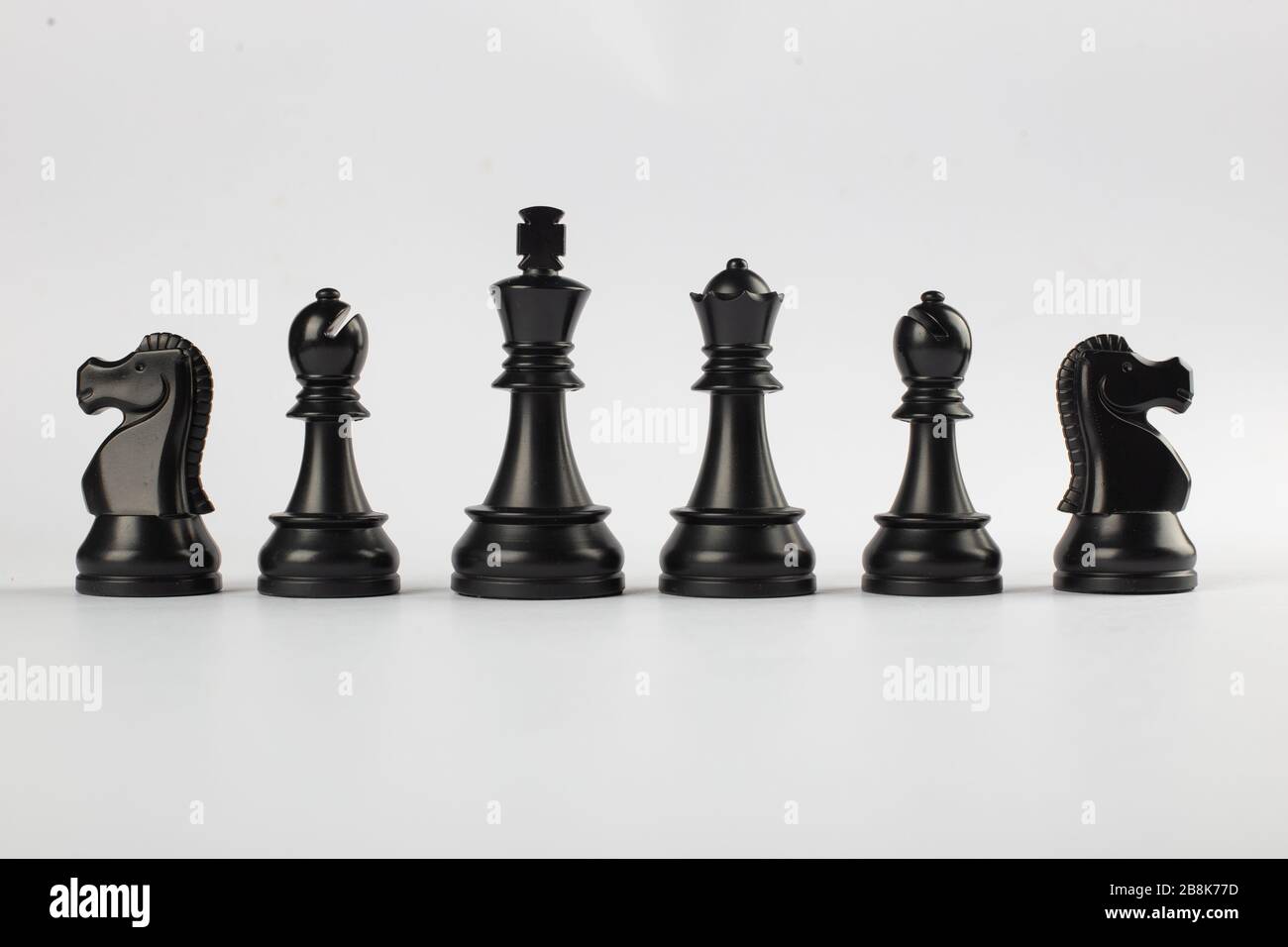 Black powerful figures isolated on white background Stock Photo - Alamy