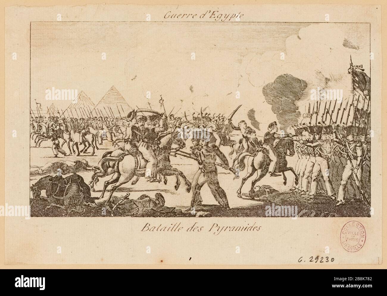 Egyptian war / Battle of the Pyramids (IT Stock Photo - Alamy