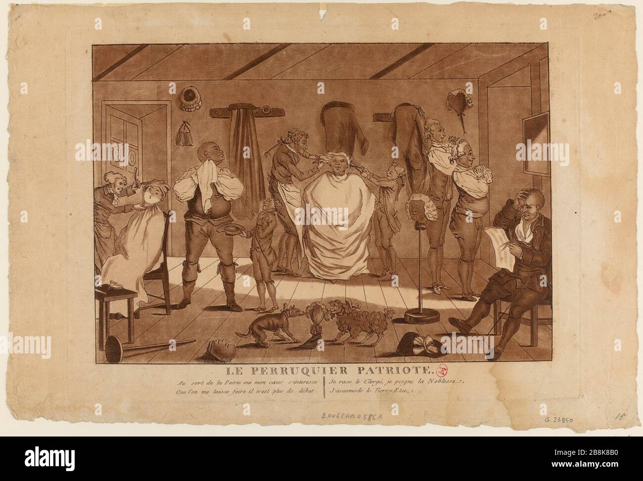 Cartoon on Equal three orders, nobility, clergy and third estate ...