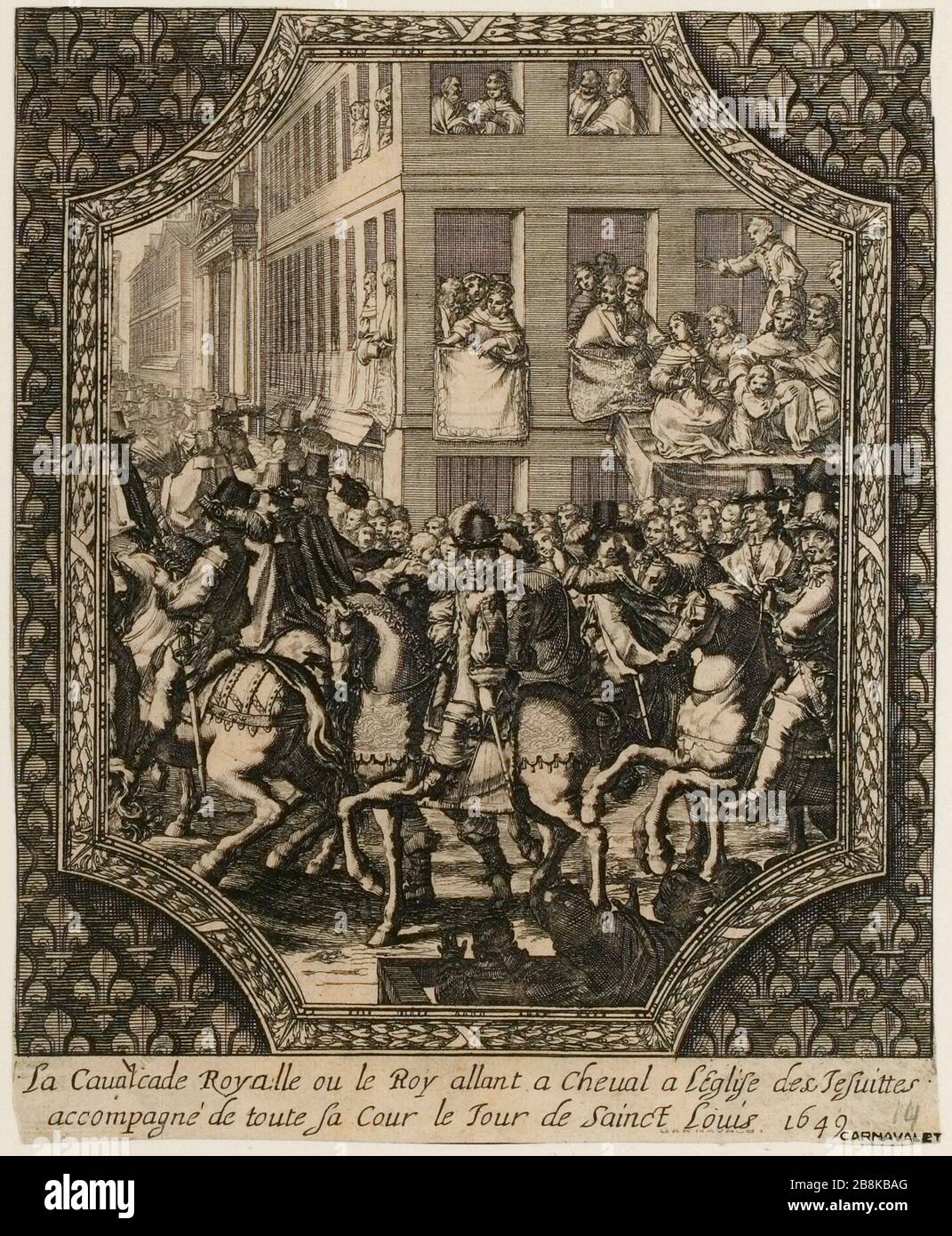 The royal cavalcade or the King from riding in the Jesuit church ...