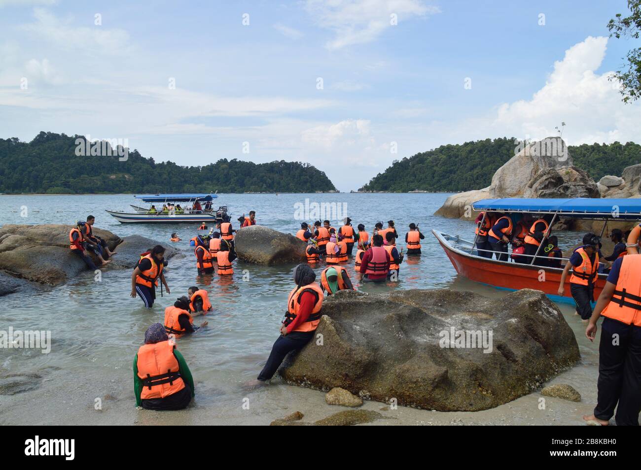 snorkeling activity at the beach Stock Photo - Alamy