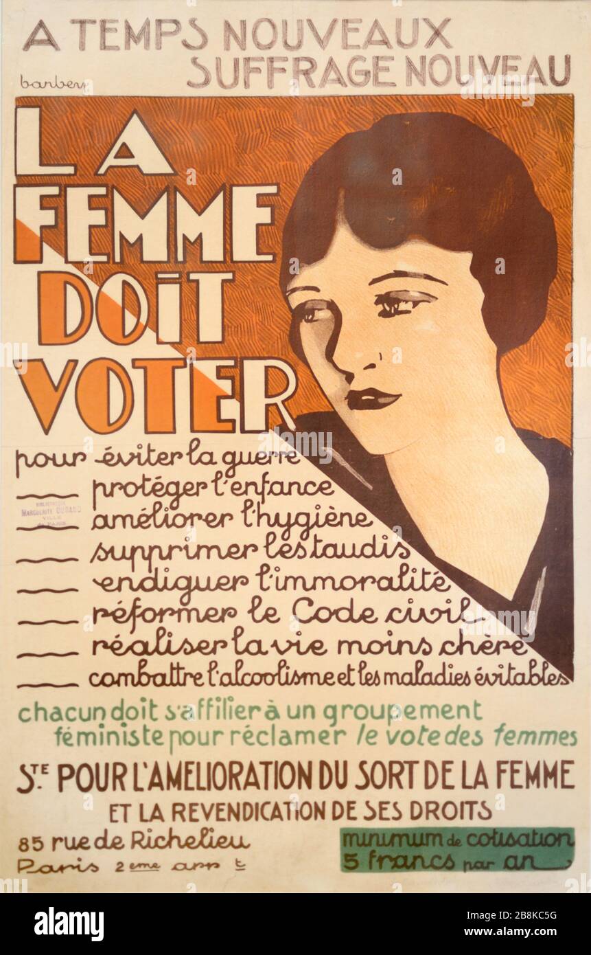 Suffrage poster hi-res stock photography and images - Alamy