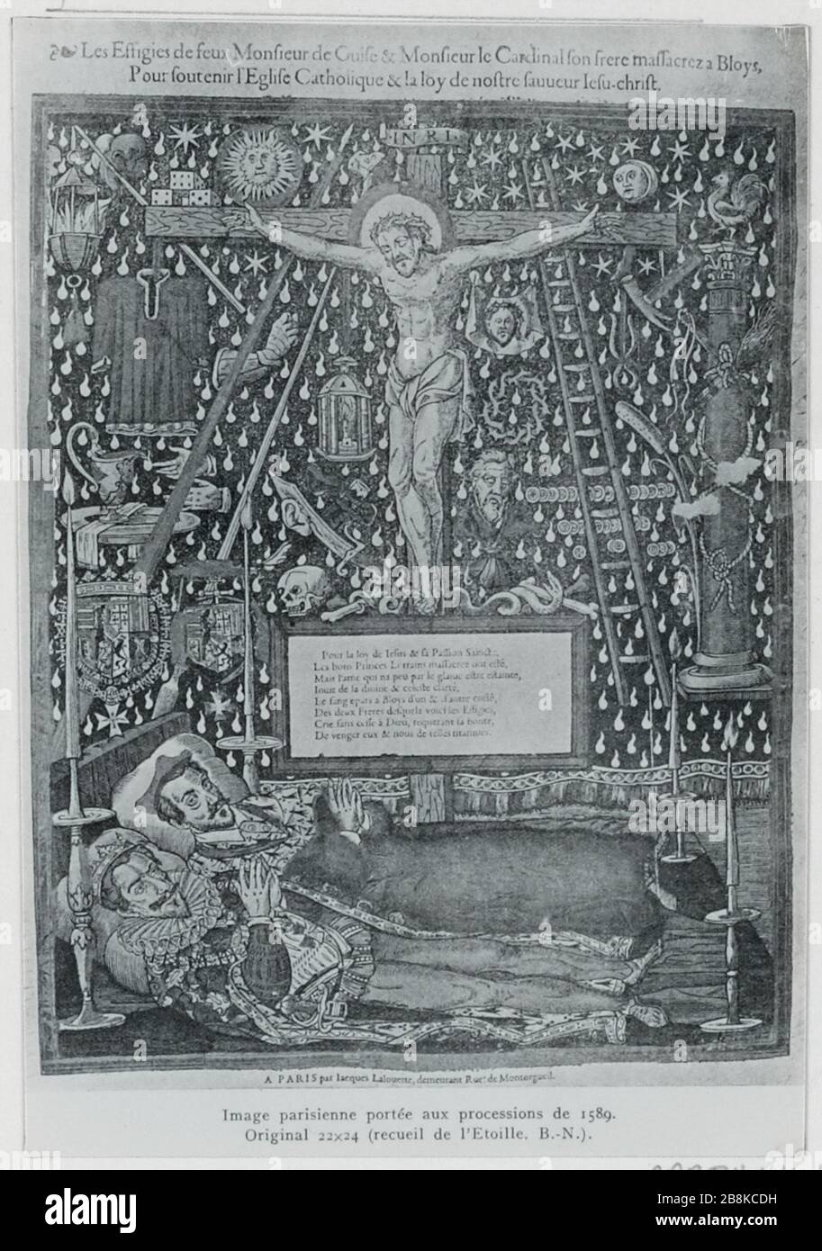 Paris 1589 image carried the processions (TF Stock Photo - Alamy