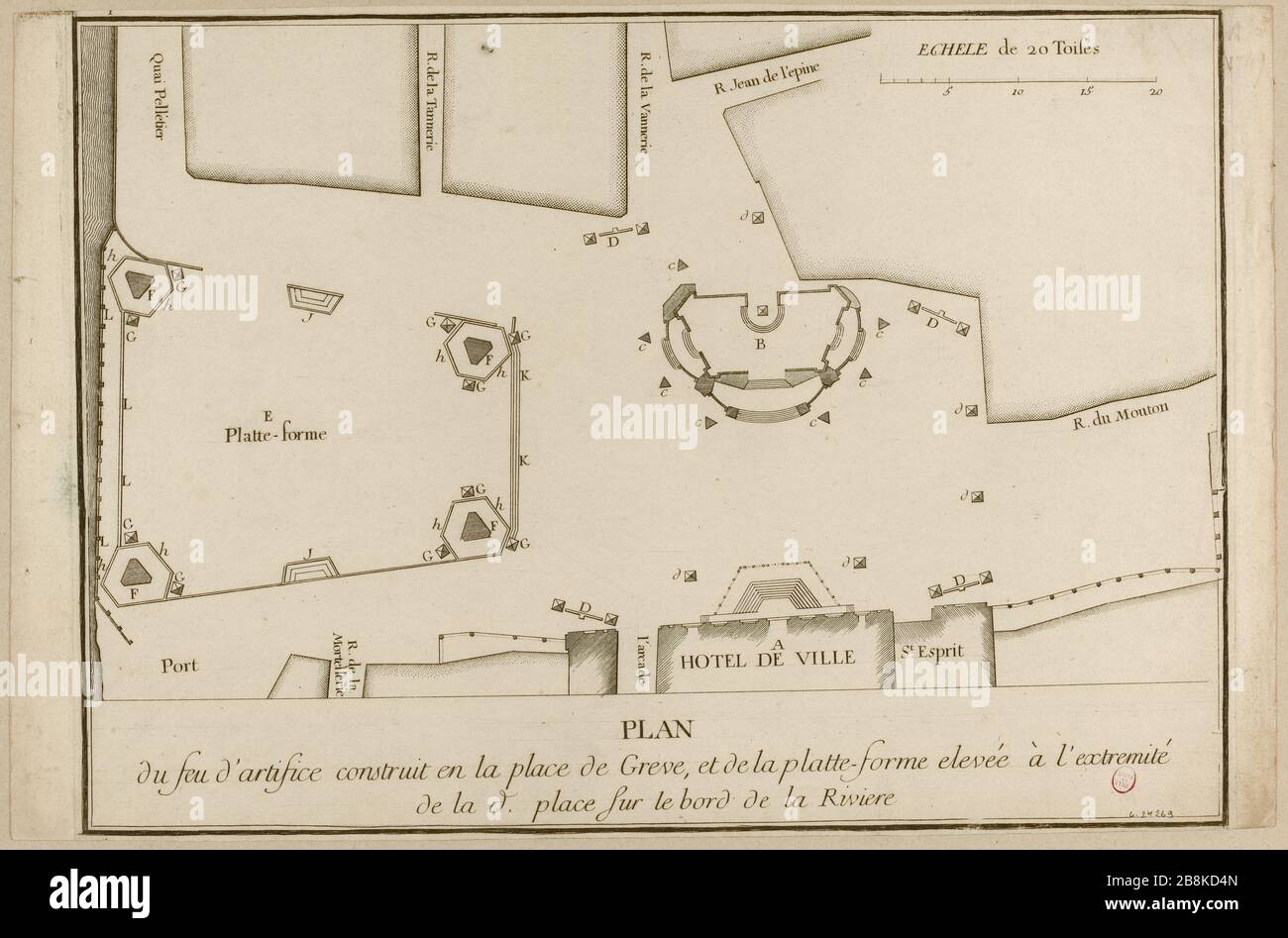 Map / Fireworks fire built in the place of strike [...] (TI Stock Photo ...