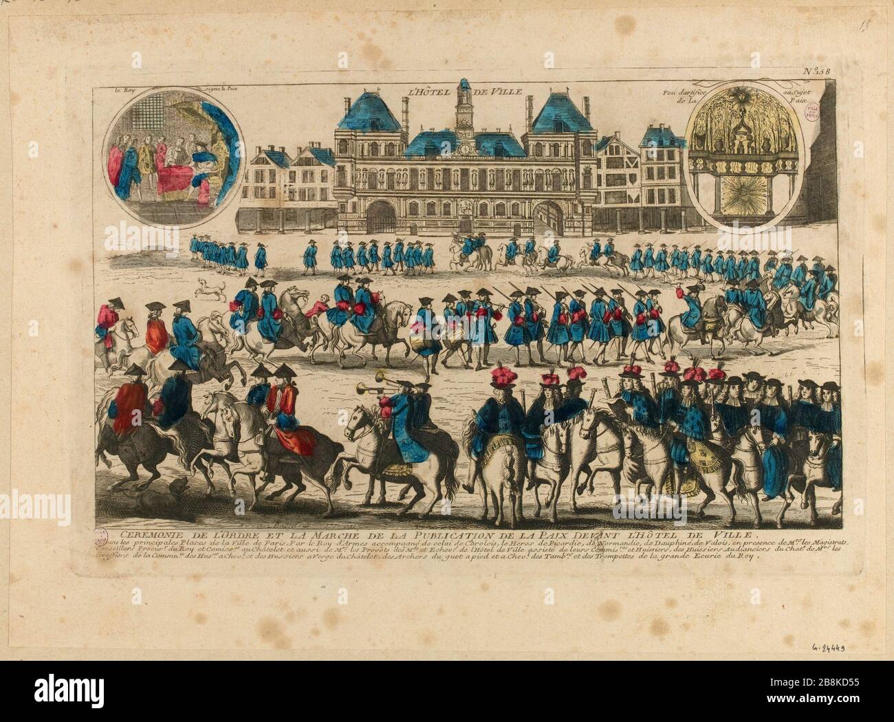 Ceremony of the Order and the March of Publication of Peace in front of ...