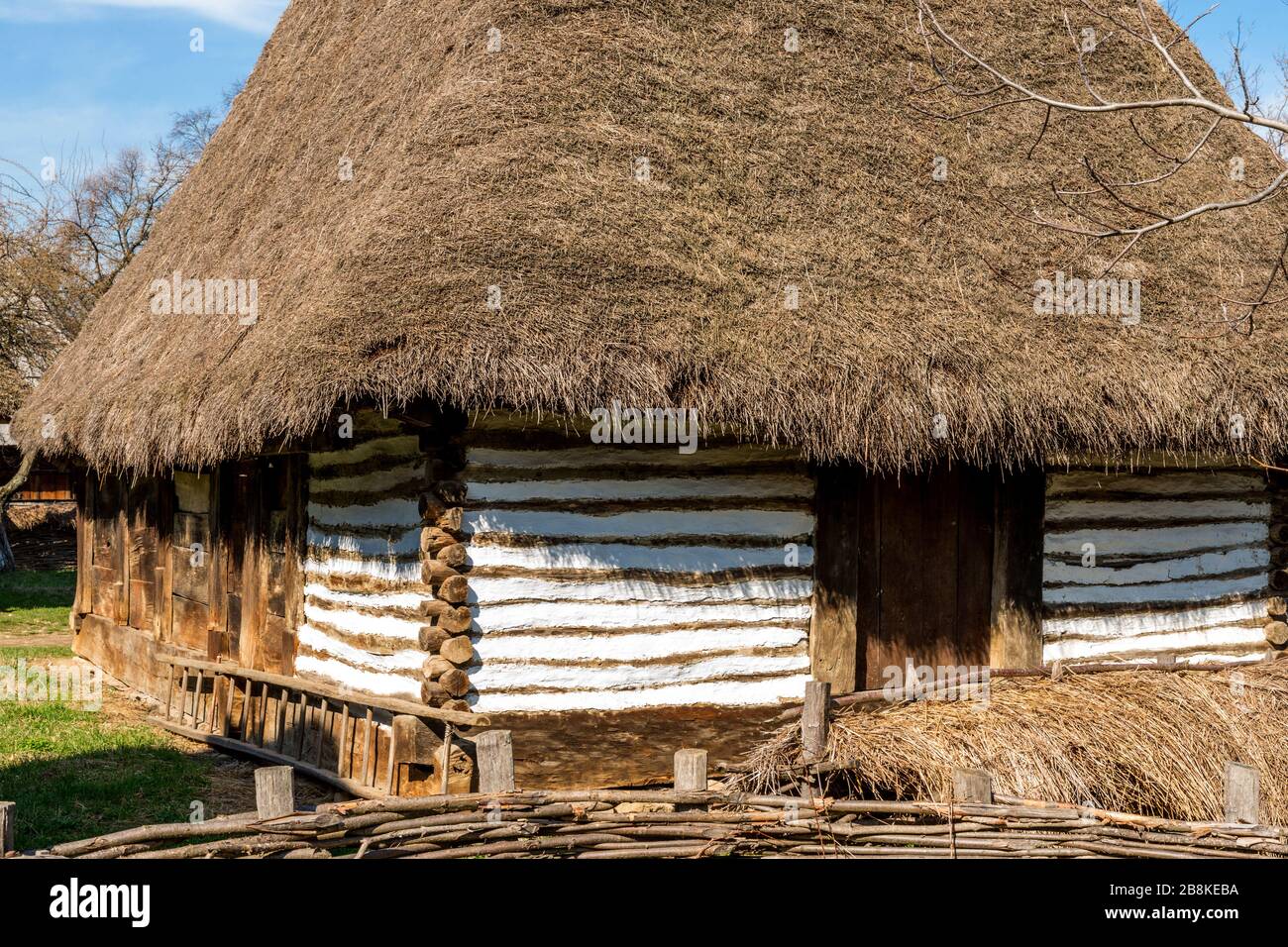 Traditional rural house from Transylvania, Romania - copy space Stock ...