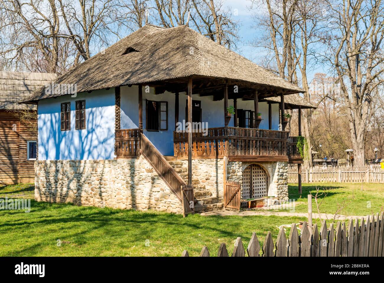Traditional rural house from Transylvania, Romania - copy space Stock ...