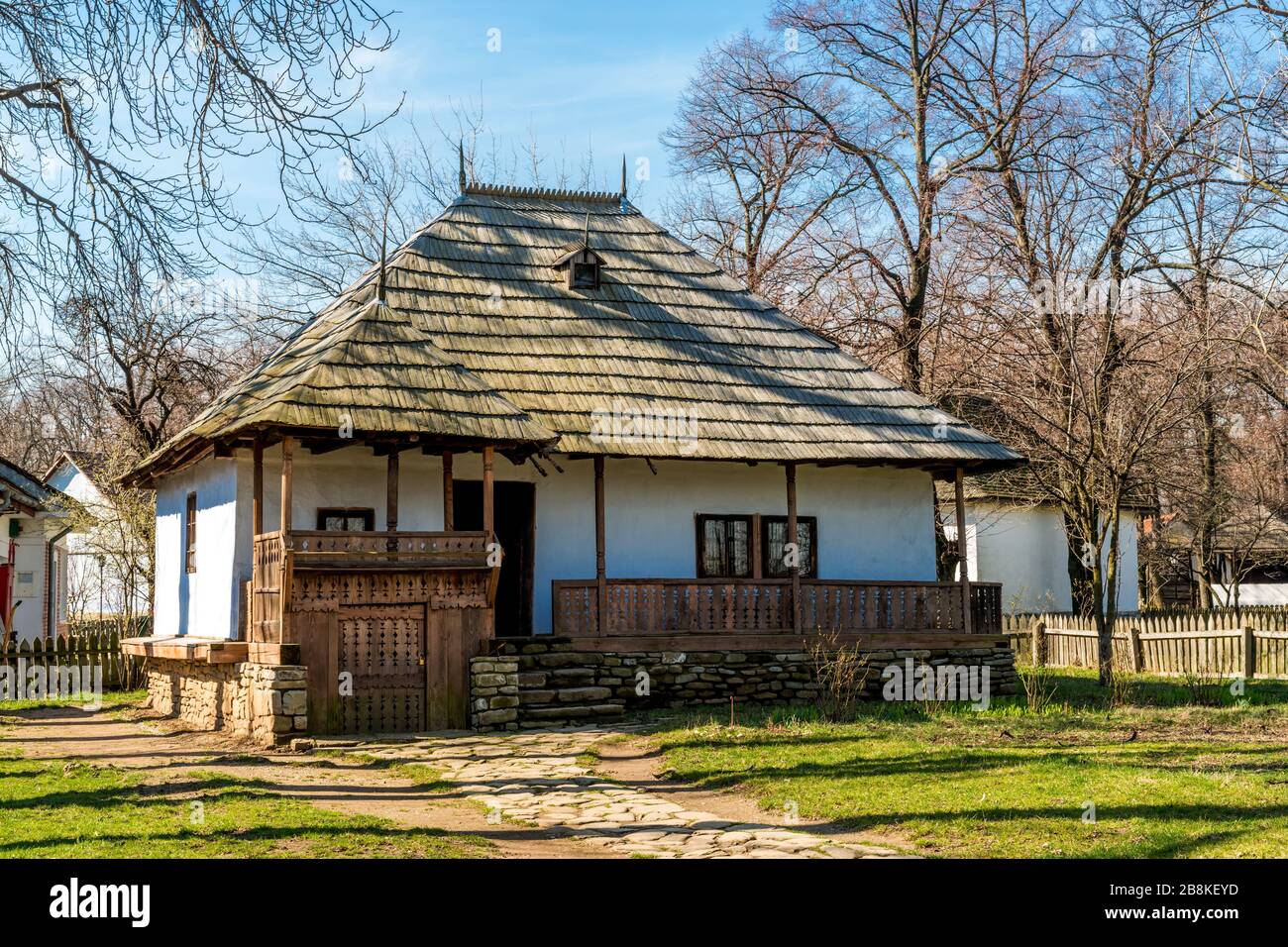 Traditional rural house from Transylvania, Romania - copy space Stock ...