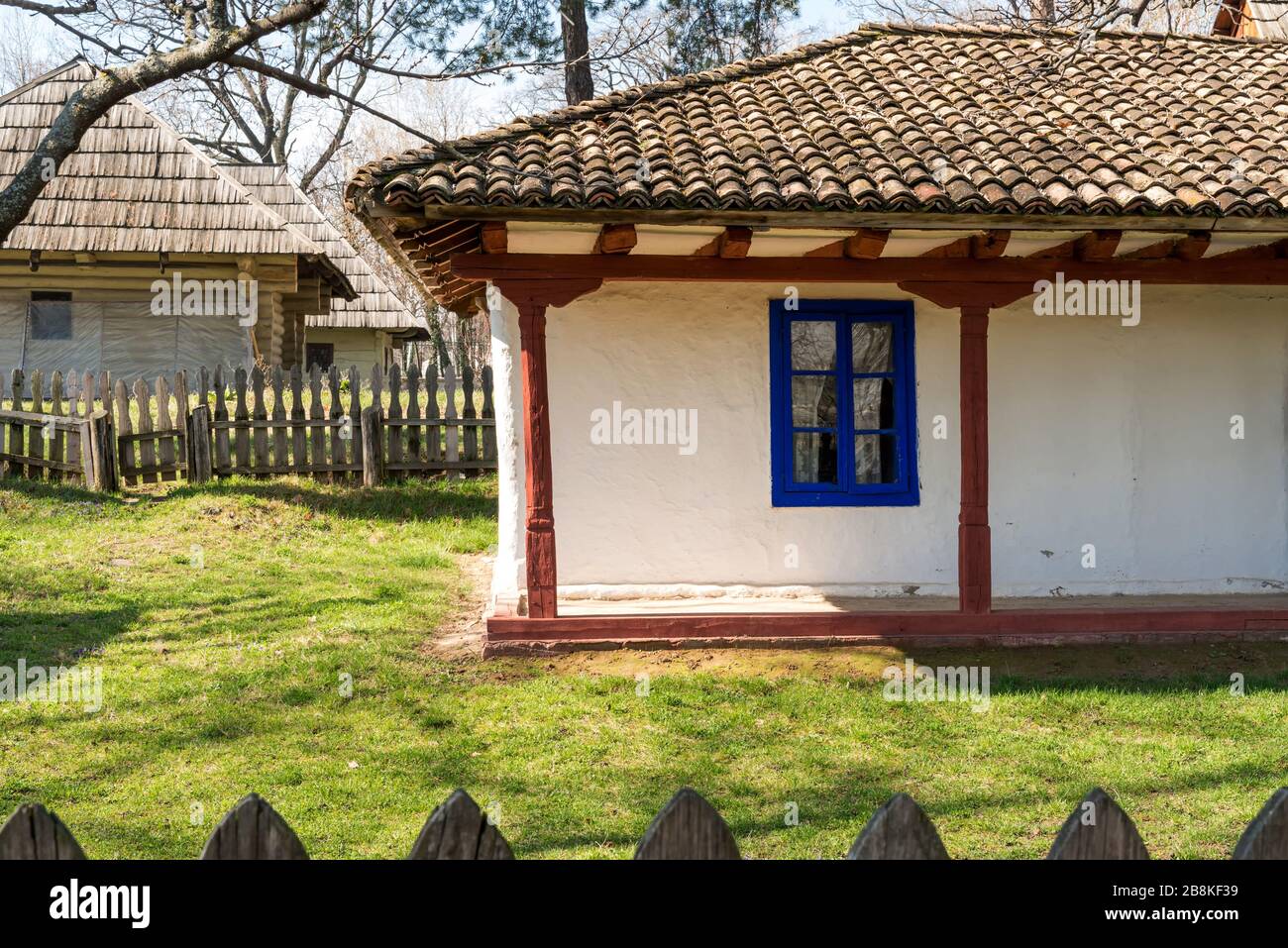 Traditional rural house from Transylvania, Romania - copy space Stock ...