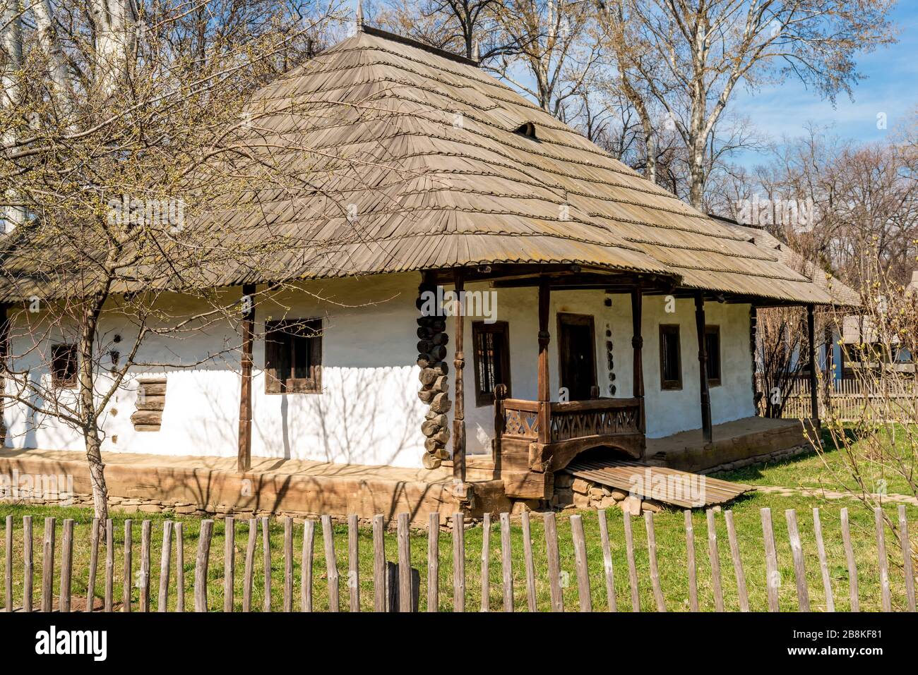 Traditional rural house from Transylvania, Romania - copy space Stock ...