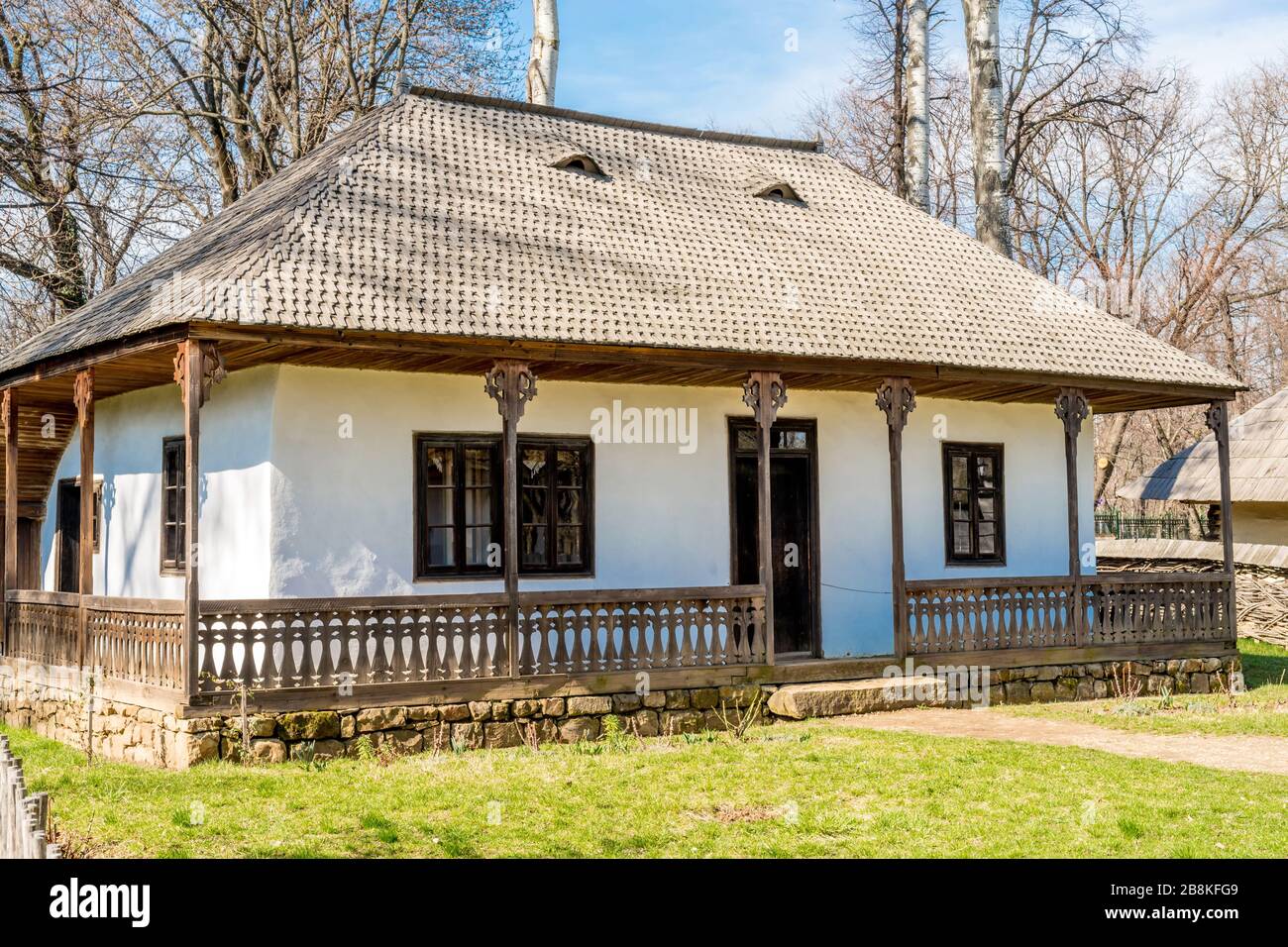 Traditional rural house from Transylvania, Romania - copy space Stock ...