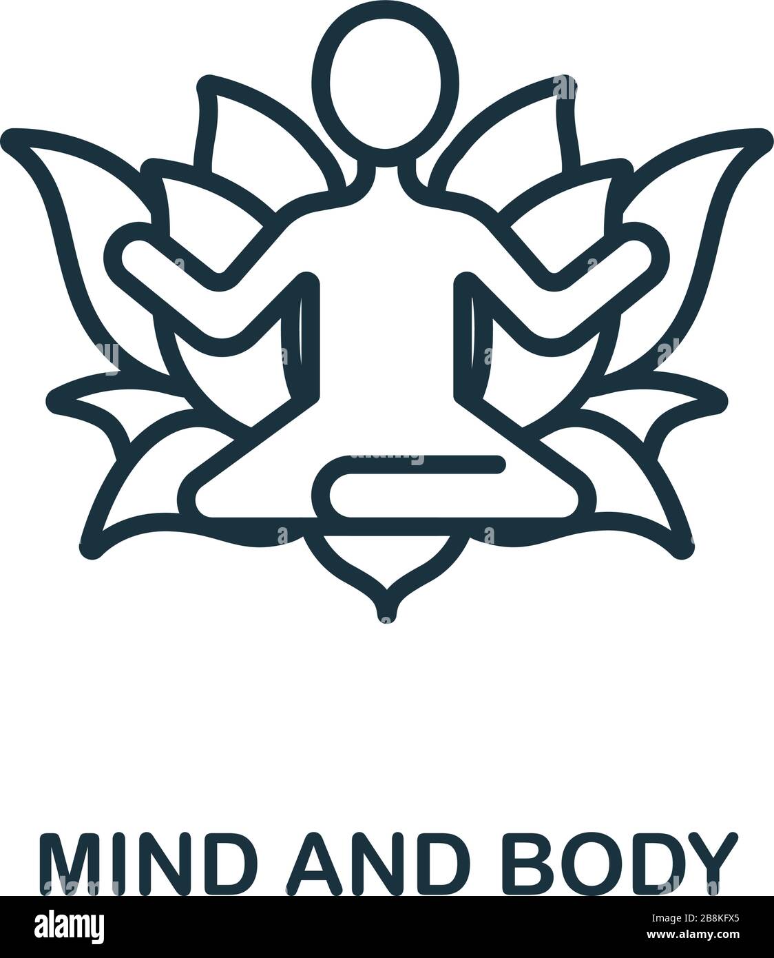 Mind And Body icon from alternative medicine collection. Simple line ...