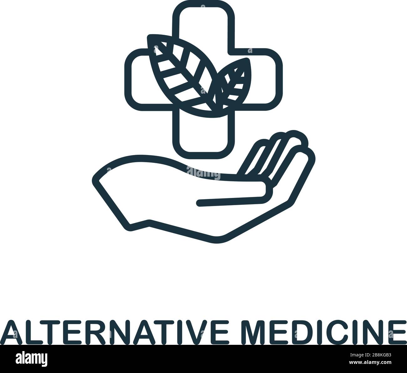 Alternative Medicine icon. Simple line element Alternative Medicine ...