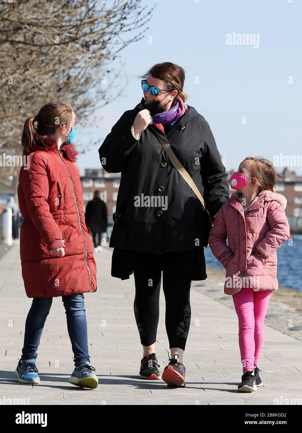 Liz Connor, from Maynooth, and her daughters Ellen (8) and Grace (6 ...