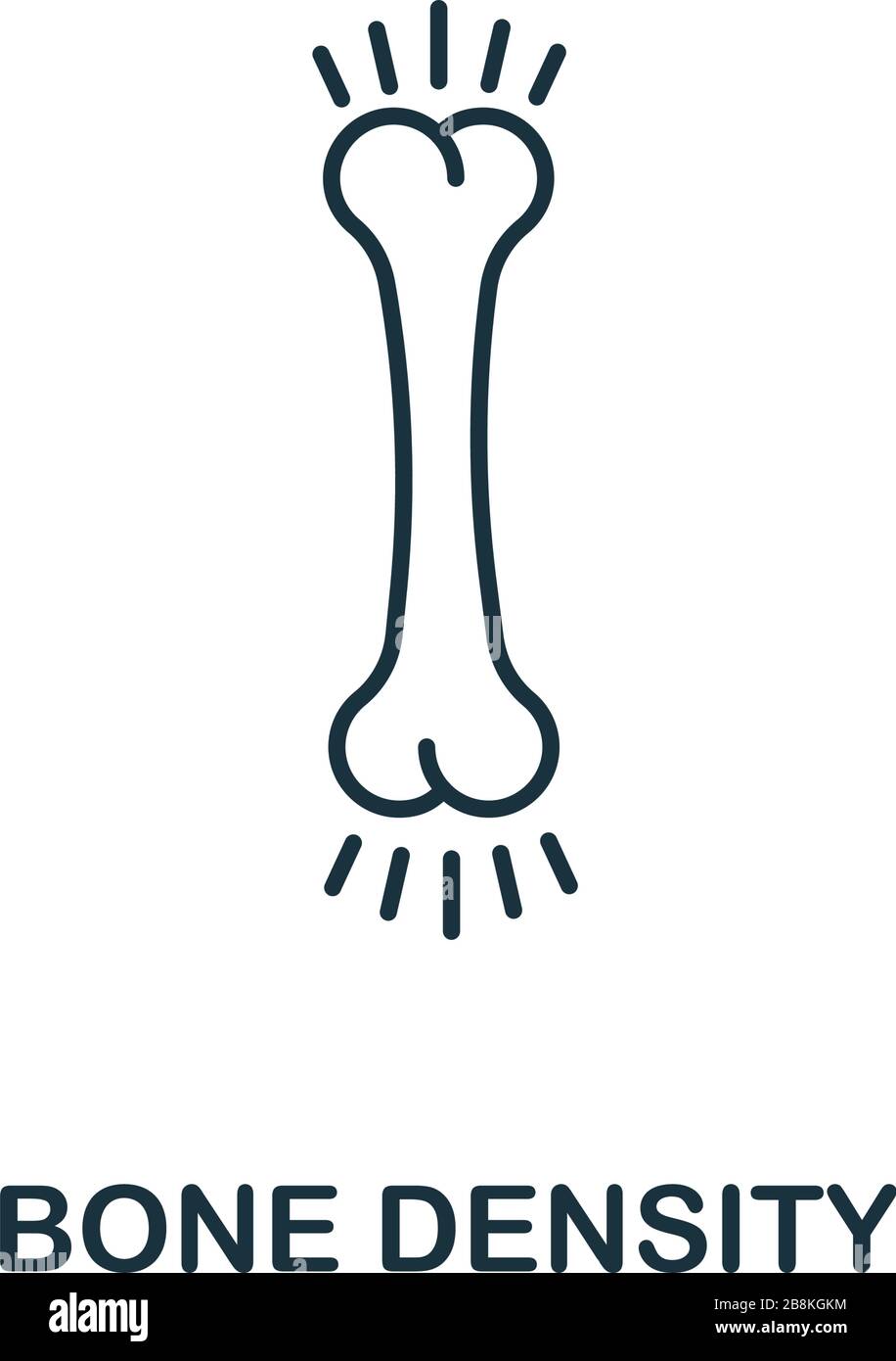 Bone Density icon from health check collection. Simple line Bone ... Bone Density icon from health check collection. Simple line Bone ...