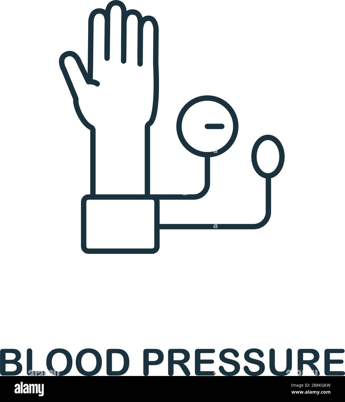Blood Pressure icon from health check collection. Simple line Blood ...