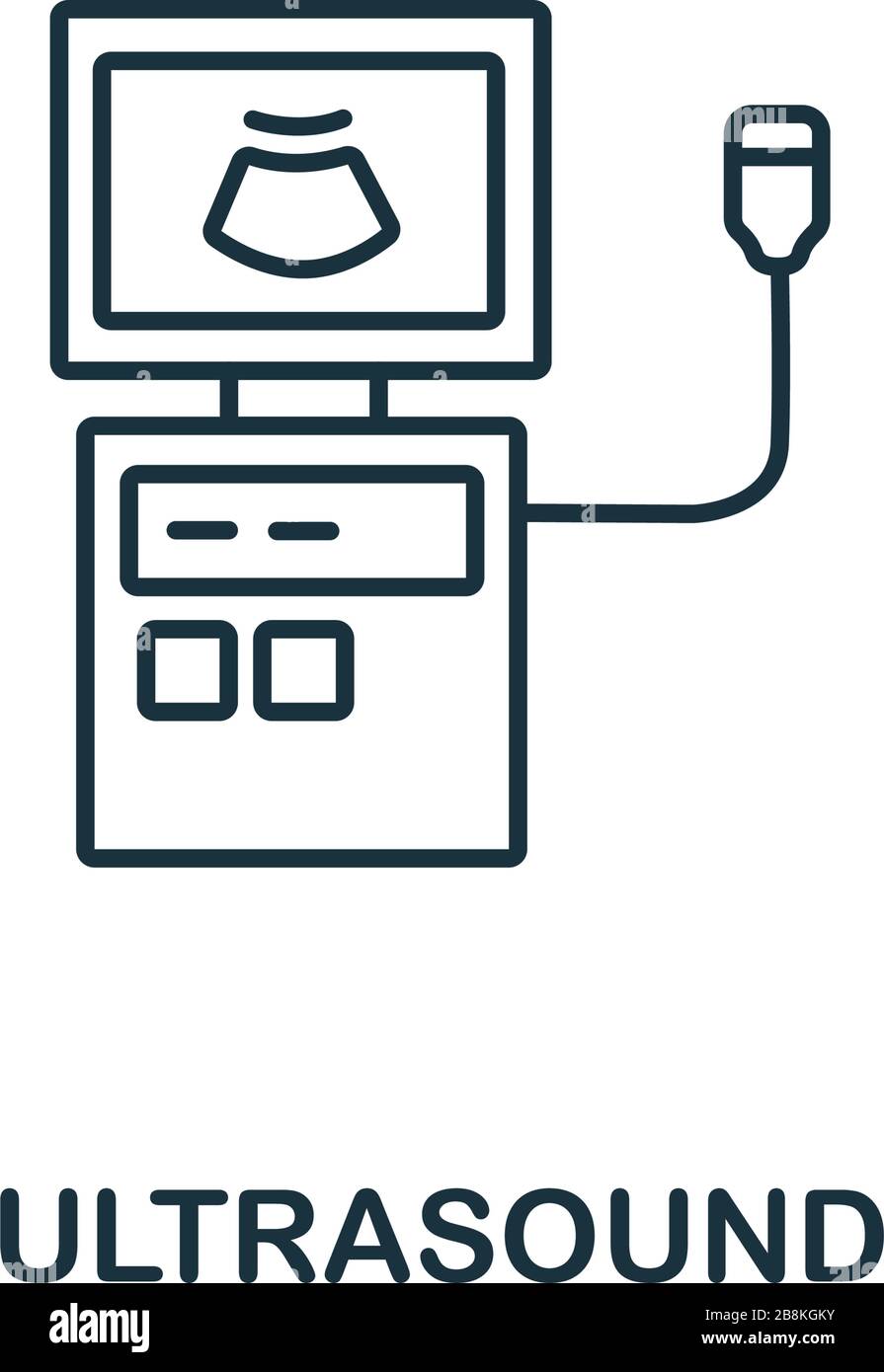 Ultrasound icon from health check collection. Simple line Ultrasound ... Ultrasound icon from health check collection. Simple line Ultrasound ...