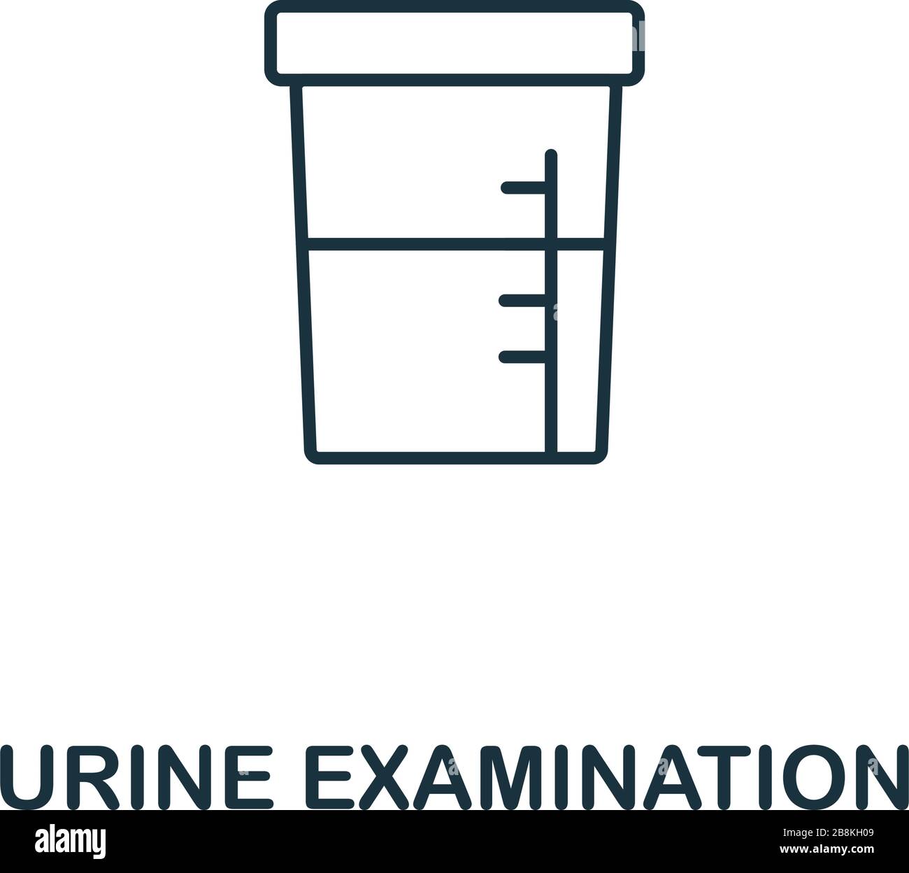 Urine Examination icon from health check collection. Simple line Urine ...