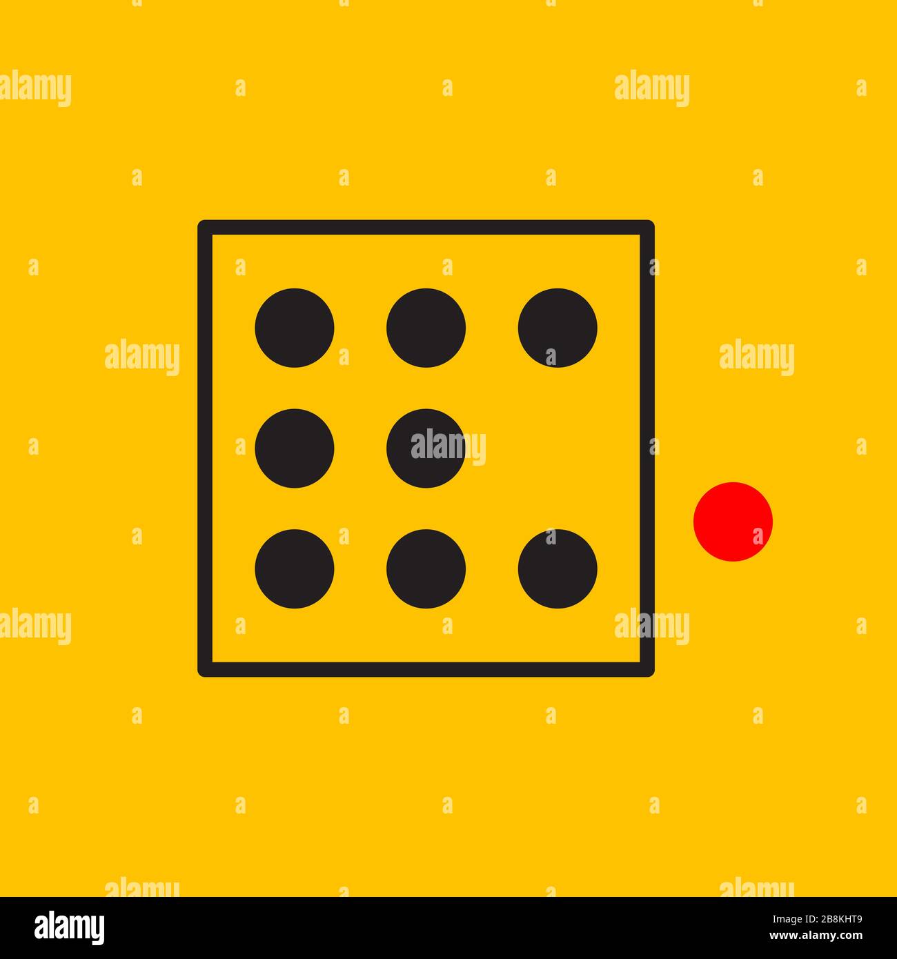 Symbol of creativity,change, open mind, pattern break, new way, unique ...