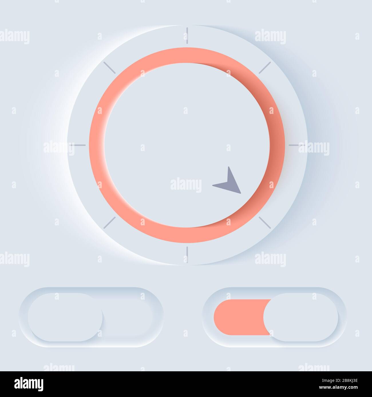 Neumorph UI kit Stock Vector Image & Art - Alamy