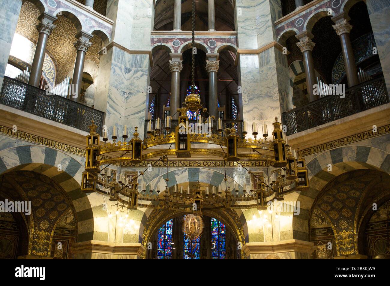 Aachen cathedral interior hi-res stock photography and images - Alamy
