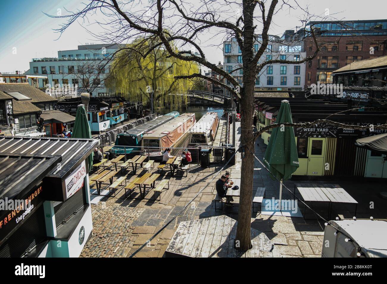London UK Sunday 22 March 2020 This is Camden Town, usually teeming ...