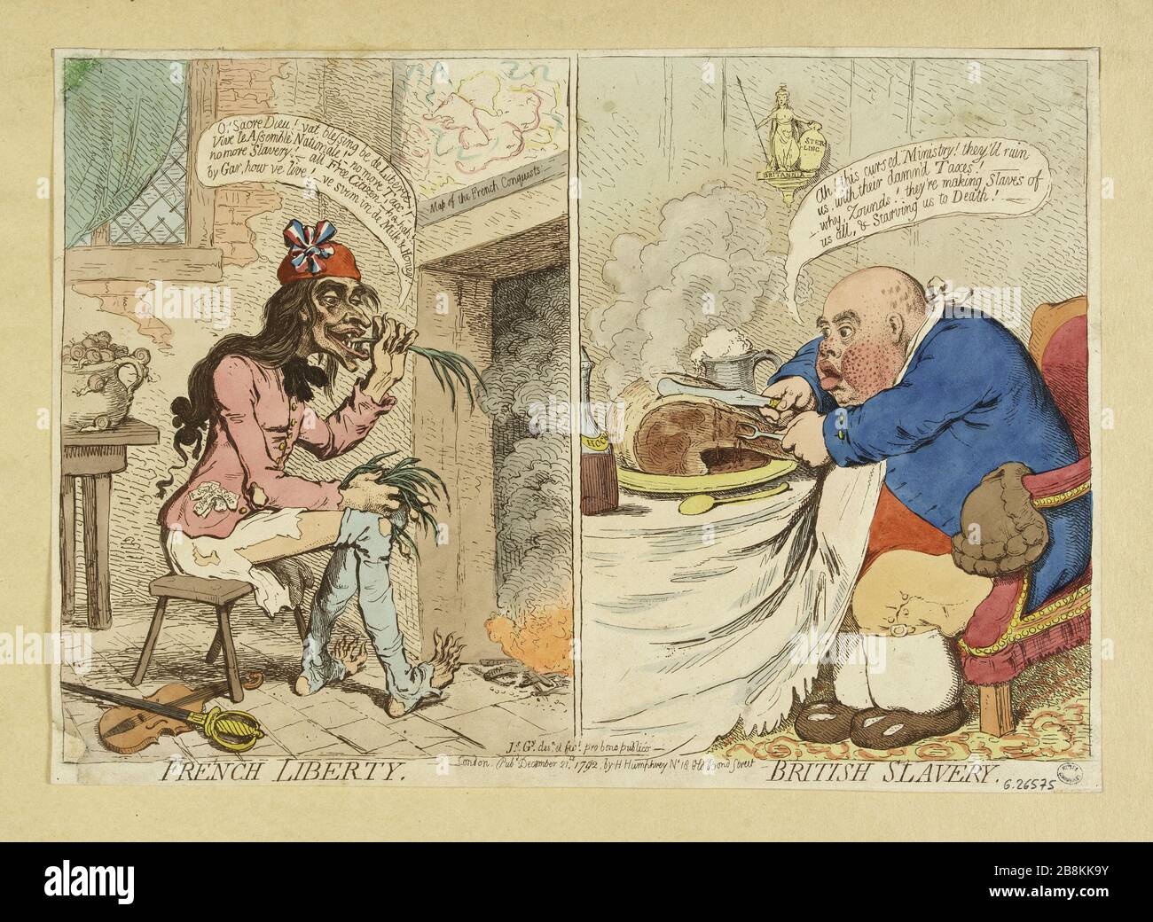 French Liberty - British slavery James Gillray (1757-1815). "French ...