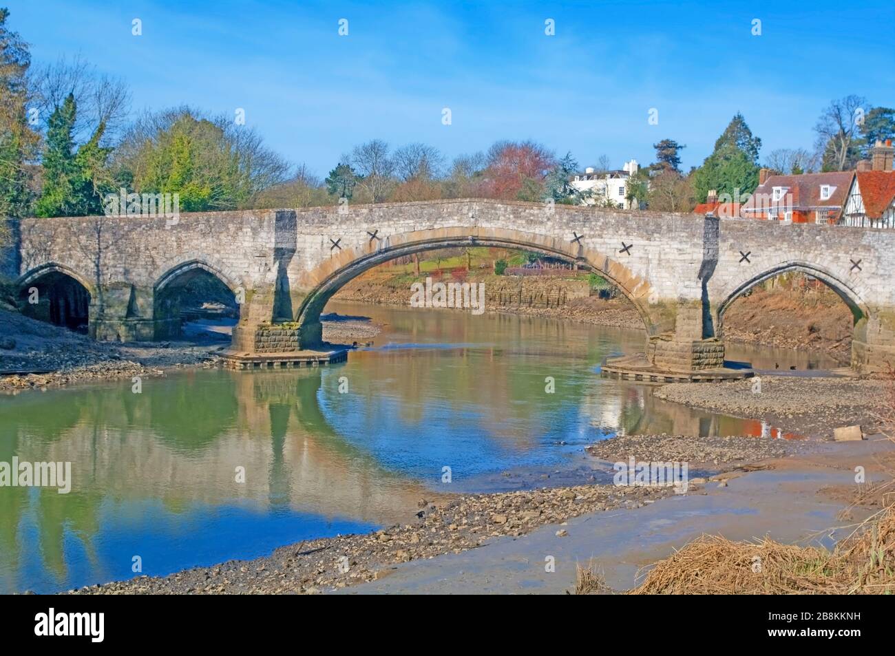 Aylesford, Kent, River Medway, Old Bridge Stock Photo - Alamy