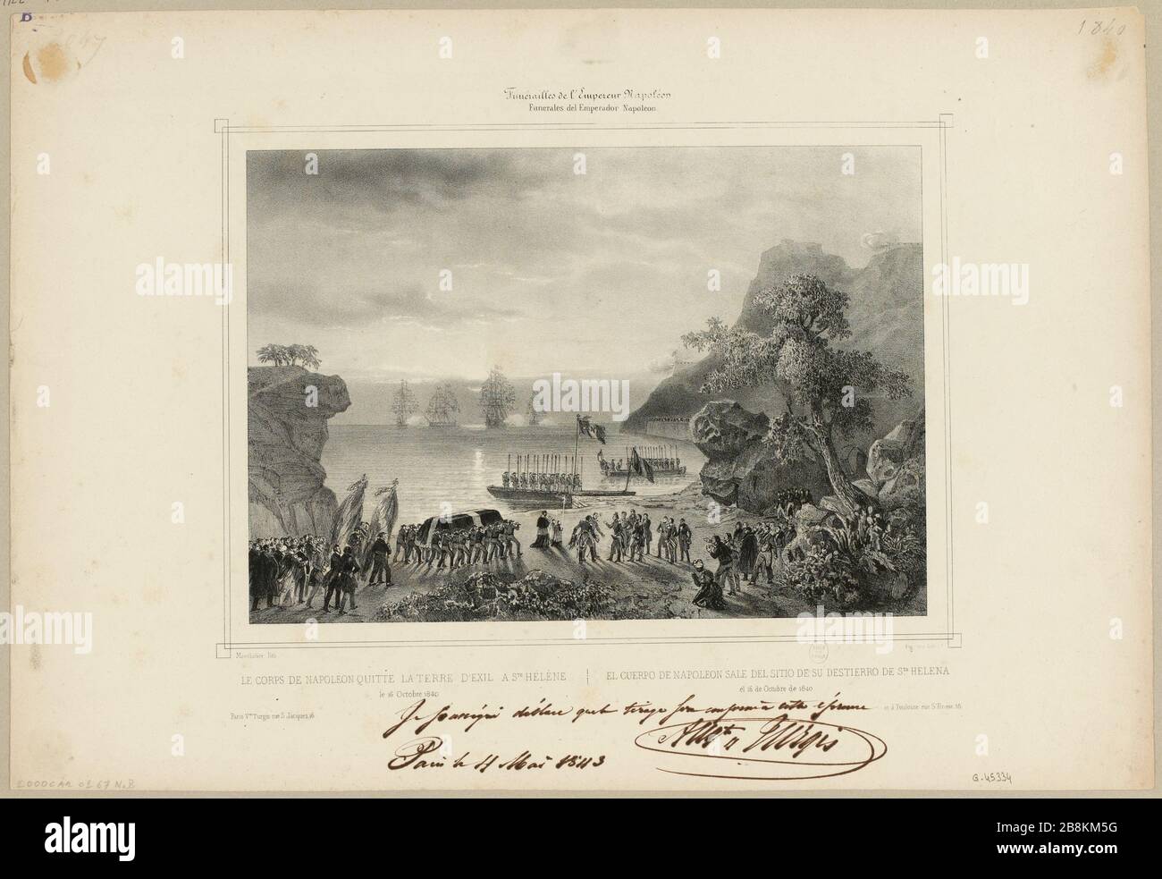 Funeral Emperor Napoleon / Napoleon's body leaves the earth exile in ...