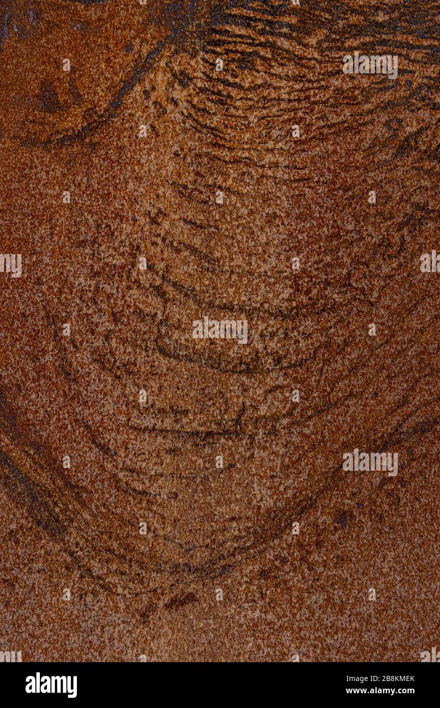 Detail facade of rusted Corten steel with different patterns, textures ...