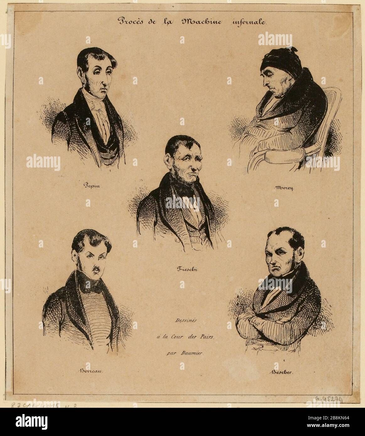 Trial of the infernal machine. (TI Stock Photo - Alamy