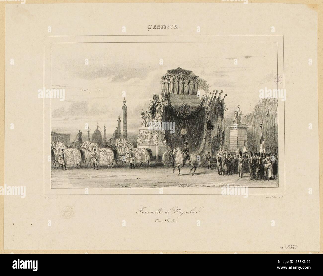 The Artist / Funeral of Napoleon / funeral chariot. (IT Stock Photo - Alamy