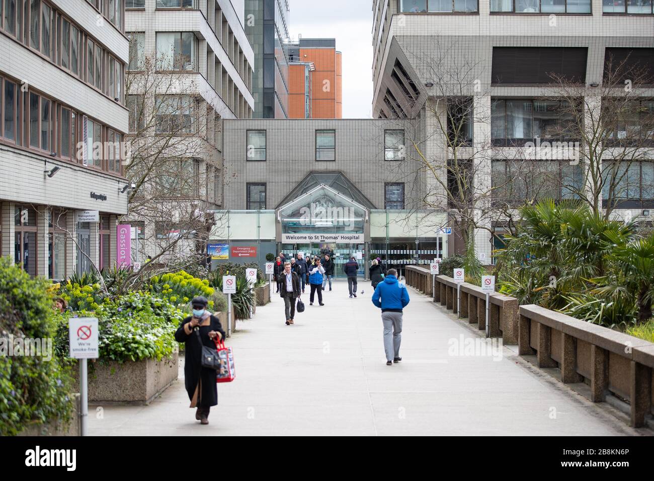 General View of St Thomas Hospital, in London Stock Photo - Alamy