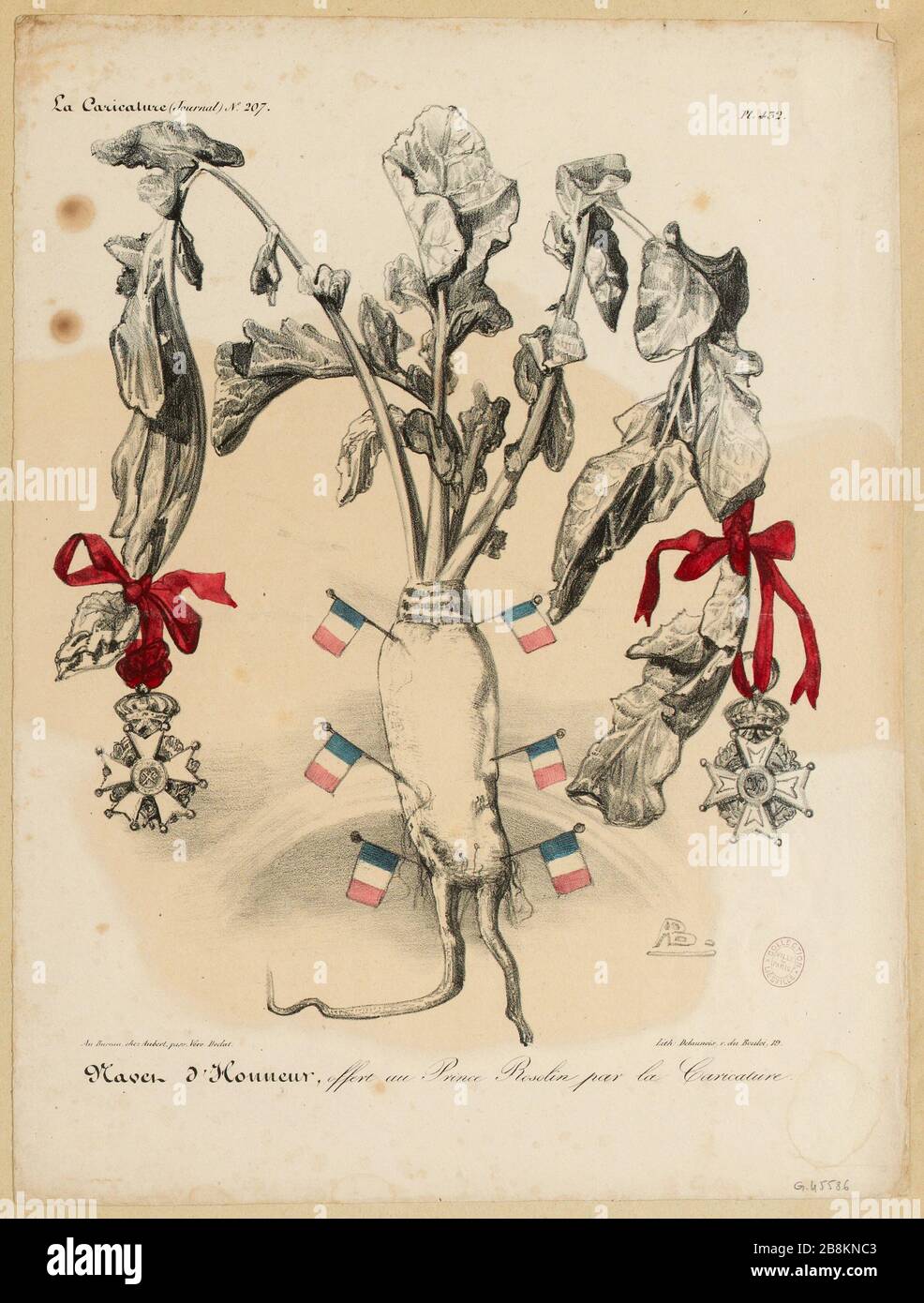 Pl. 432 / Caricature (newspaper) No 207 / Turnip of honor offered by ...